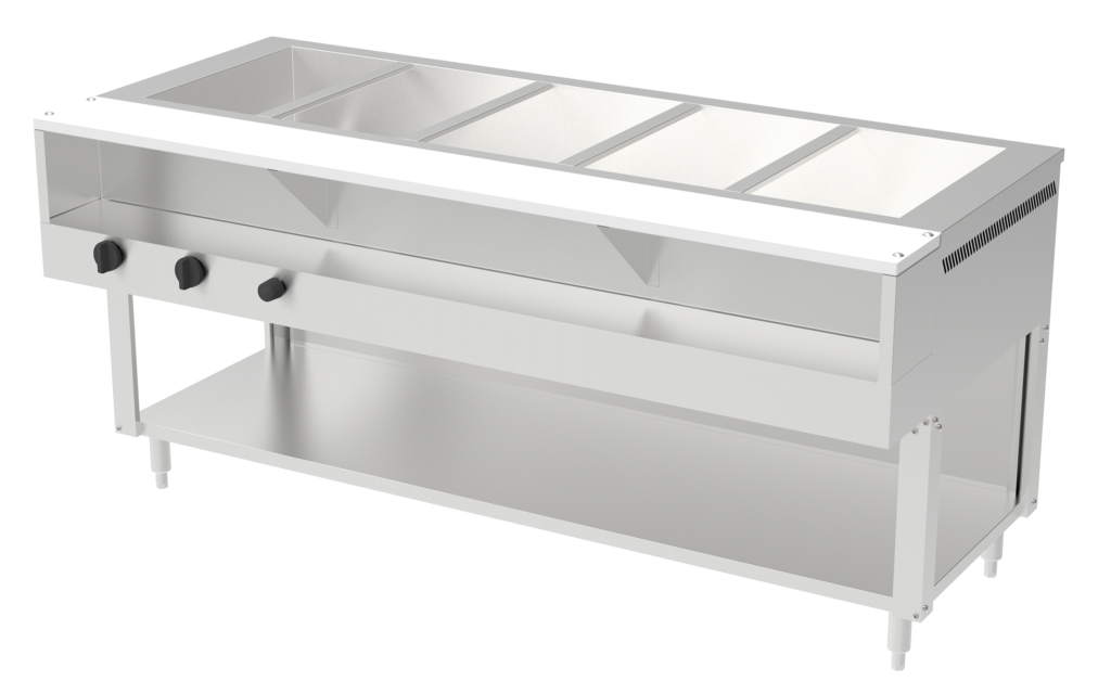 Water Bath Hot Food Table, 5 Compartments, Each